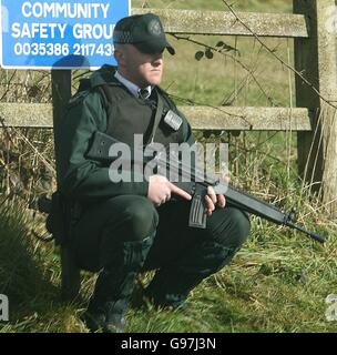 PSNI Police Officer at the scene of a crime, standing behind "Inner ...