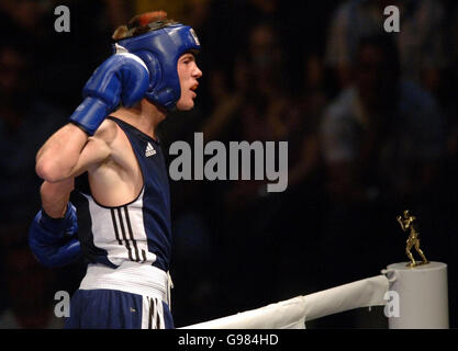 England's Frankie Gavin celebrates winning the gold medal in the ...