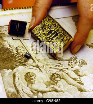 The World's Smallest Bible Stock Photo - Alamy