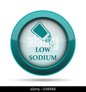 Low sodium icon. Internet button on white background Stock Photo - Alamy