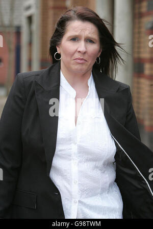 Wife Swap star Lizzie Bardsley outside Bury Magistrates Court where she ...