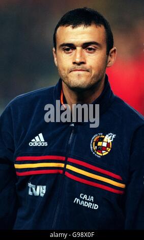 Soccer - Friendly - Spain v Brazil. Luis Enrique, Spain Stock Photo - Alamy