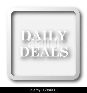Daily deals icon. Internet button on white background Stock Photo - Alamy