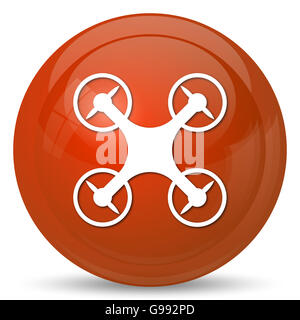 Drone icon. Internet button on white background Stock Photo - Alamy