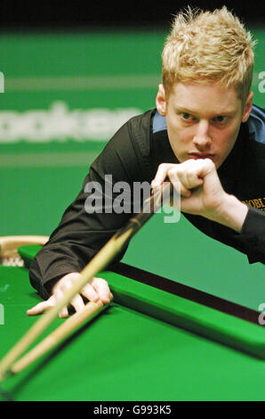 Neil Robertson during the first round match between Neil Robertson and ...