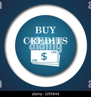 Buy credits icon. Internet button on white background Stock Photo - Alamy