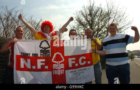 Nottingham Forest fans prior to kick off during the Premier league ...
