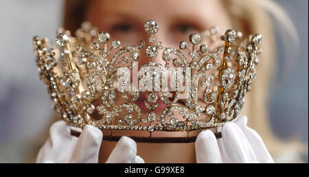 The Poltimore Tiara from the collection of the late Princess Margaret ...