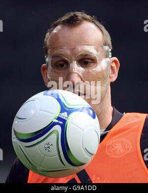 Middlesbrough goalkeeper Mark Schwarzer during a training session at ...