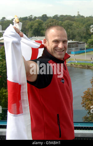 England diver Tony Ally during a photo-call in the Melbourne Sports and ...