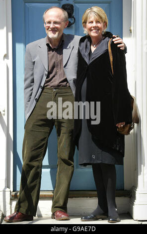 John Farrant with his pregnant 63-year-old wife Patricia Rashbrook pose ...
