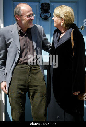 John Farrant with his pregnant 63-year-old wife Patricia Rashbrook pose ...