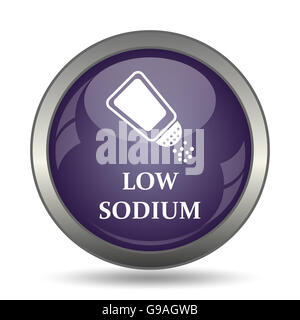 Low sodium icon. Internet button on white background Stock Photo - Alamy