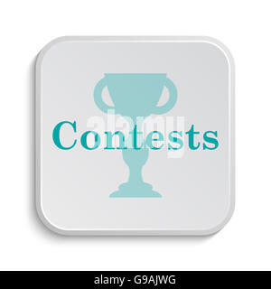 Contests icon. Internet button on white background Stock Photo - Alamy