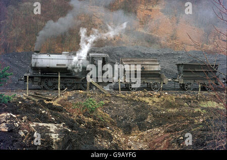Llewellyn, a Hunslet Austerity 0-6-0ST at work at Hafod-rhy-nys ...