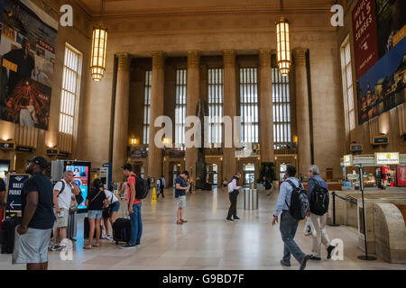 30th Street Station in Philadelphia, Pennsylvania. Officially William H ...