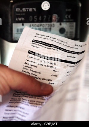 Scottish Power electricity meter on the day the power company warned ...