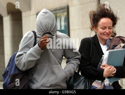 Daniel Preddie leaves the Old Bailey in Central London with his ...