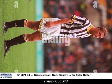 17-SEPT-94, Nigel Jemson, Notts County Stock Photo - Alamy
