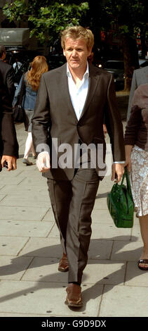 Celebrity Chef Gordon Ramsay arrives during the Formula 1 Heineken Las ...