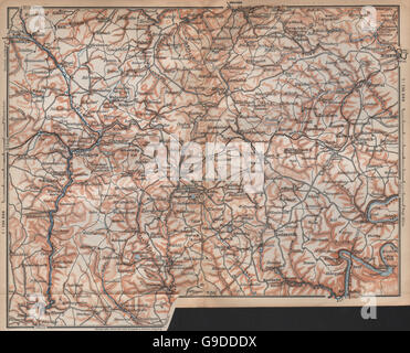 VULKANEIFEL. THE VOLCANIC EIFEL topo-map. Gerolstein. Germany karte ...