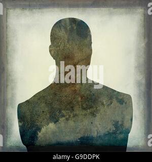 Illustration of human bust Stock Photo - Alamy