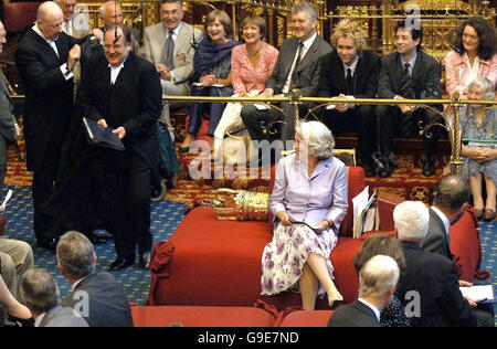 Labour former minister Baroness Hayman sits on the Woolsack in the ...