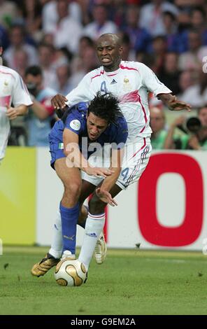 LUCA TONI & PATRICK VIEIRA ITALY V FRANCE OLYMPIC STADIUM BERLIN ...