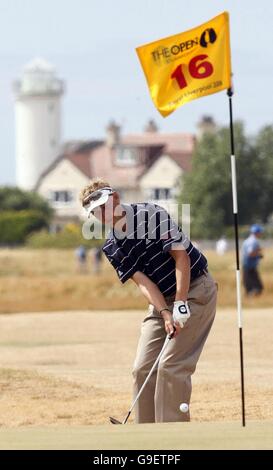 Simon Wakefield on the final day of The Open Championship 2008, Royal ...