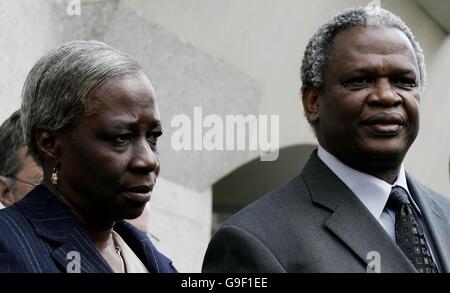 Damilola Taylor's father Richard with his wife, Gloria, making a short ...