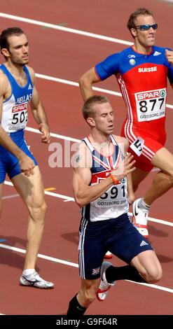 great Britain's Tim Benjamin wins his first round race of the 400m ...