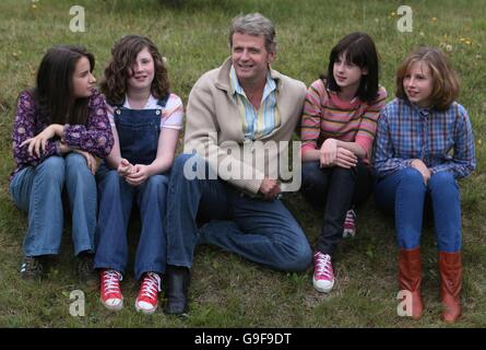 Aiden Quinn is joined by fellow cast members (L-R) Orla Brady and ...