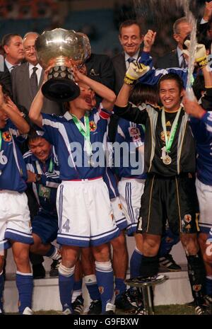 Soccer - Asian Cup 2000 - Final - Saudi Arabia v Japan. The Japan team ...