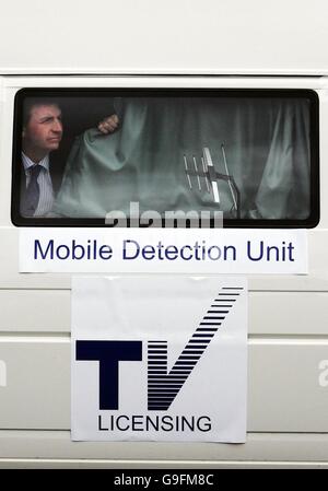 TV Licensing detector van Stock Photo - Alamy