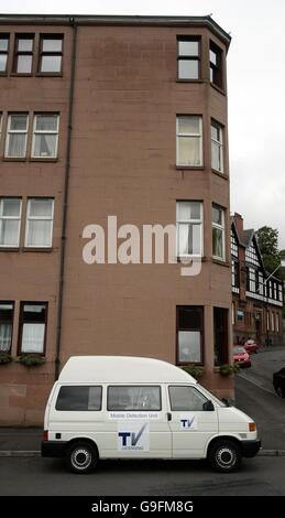 TV Licensing detector van Stock Photo - Alamy