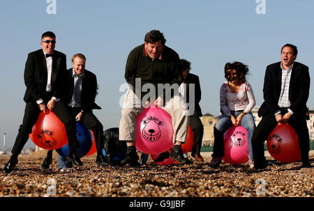 Launch of world's biggest space hopper race Stock Photo - Alamy