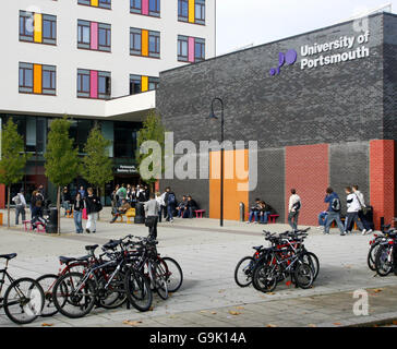 General view of the halls of residence and administration offices at ...