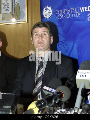 Soccer - Sheffield Wednesday Press Conference Stock Photo - Alamy