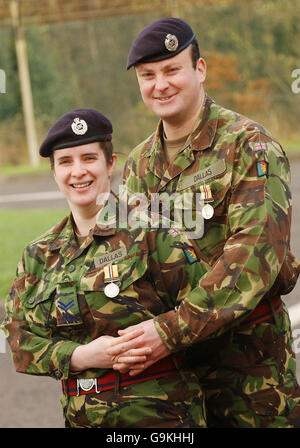Married couple Corporal Kelly Dallas, 29, and Corporal David Dallas, 33 ...