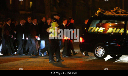 The coffin of murdered Irish drugs lord Martin 'Marlo' Hyland is ...