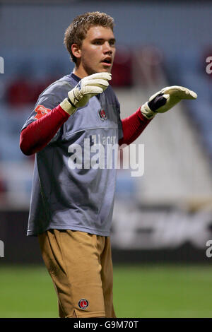 West Ham United goalkeeper Mads Hermansen during the Premier League ...