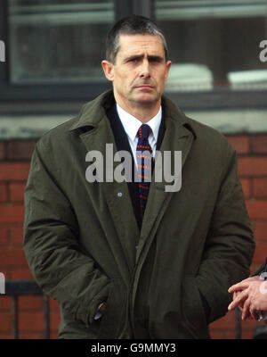 Policeman and IPCC member Kevin Hamilton leaves Crewe Magistrates Court ...