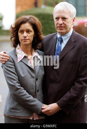Graham and Mary Storrie arrive at the Lawn Hotel in Lincoln to attend a ...