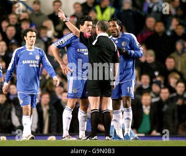 Chelsea's (left to right) Michael Ballack, John Terry, John Mikel Obi ...