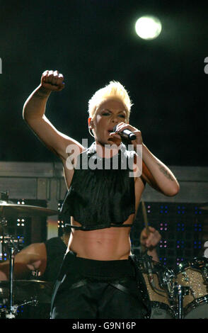 Pink Live In Concert At Wembley Arena - London. FOR EDITORIAL USE ONLY ...