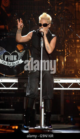 Pink Live In Concert At Wembley Arena - London Stock Photo - Alamy