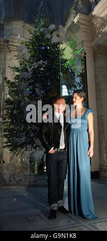 Designer Jasmine Guinness and British model Jade Parfitt, right, watch ...