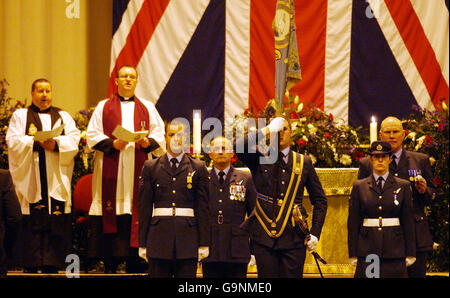 Father Ivan Boyle during a memorial service for 14 British airmen who ...