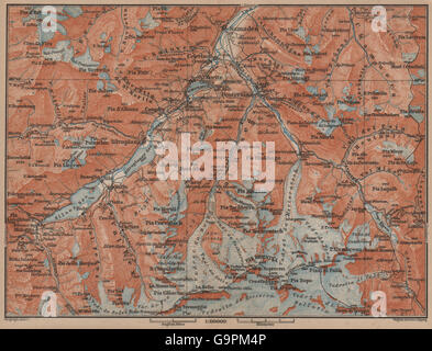 UPPER ENGADINE. St Moritz Celerina Pontresina Sils-Maria Bernina Range ...