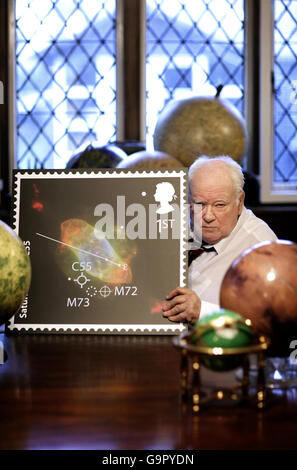 Portrait of Sir Patrick Moore the astronomer and BBC Sky At Night ...